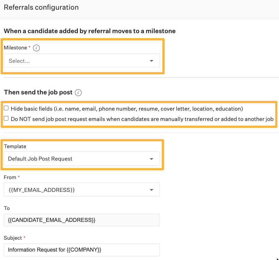 Automated job post request email – Greenhouse Support