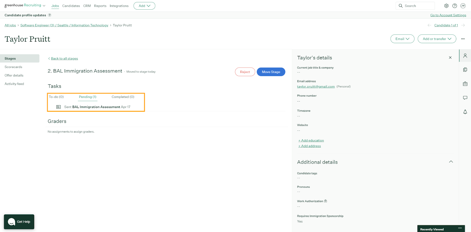 Berry Appleman & Leiden (BAL) integration – Greenhouse Support