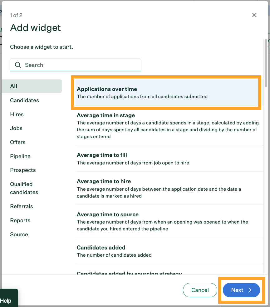 Create and customize reporting dashboards – Greenhouse Support