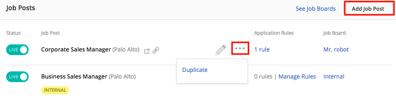 Create Multiple Job Posts for a Single Job – Greenhouse Support