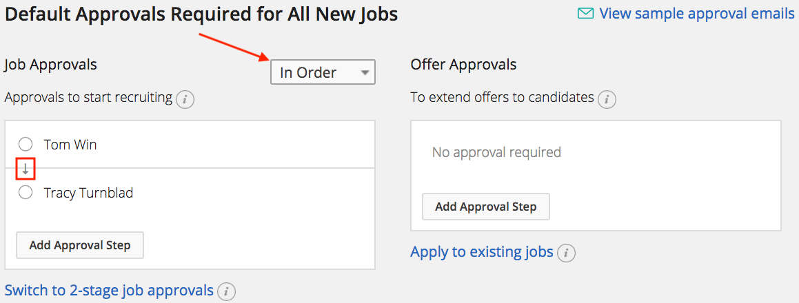 Configure one-stage job approvals – Greenhouse Support