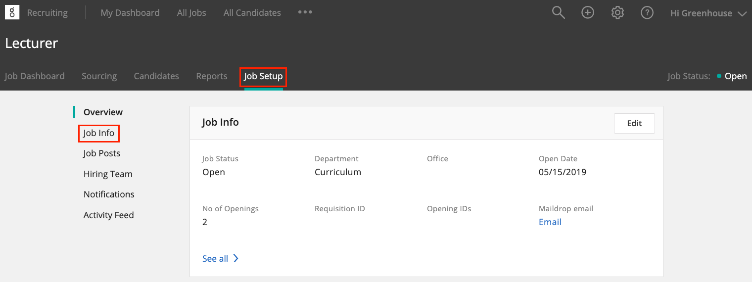 Edit Requisition ID (Req ID) on Job With One-Stage Approval Process ...