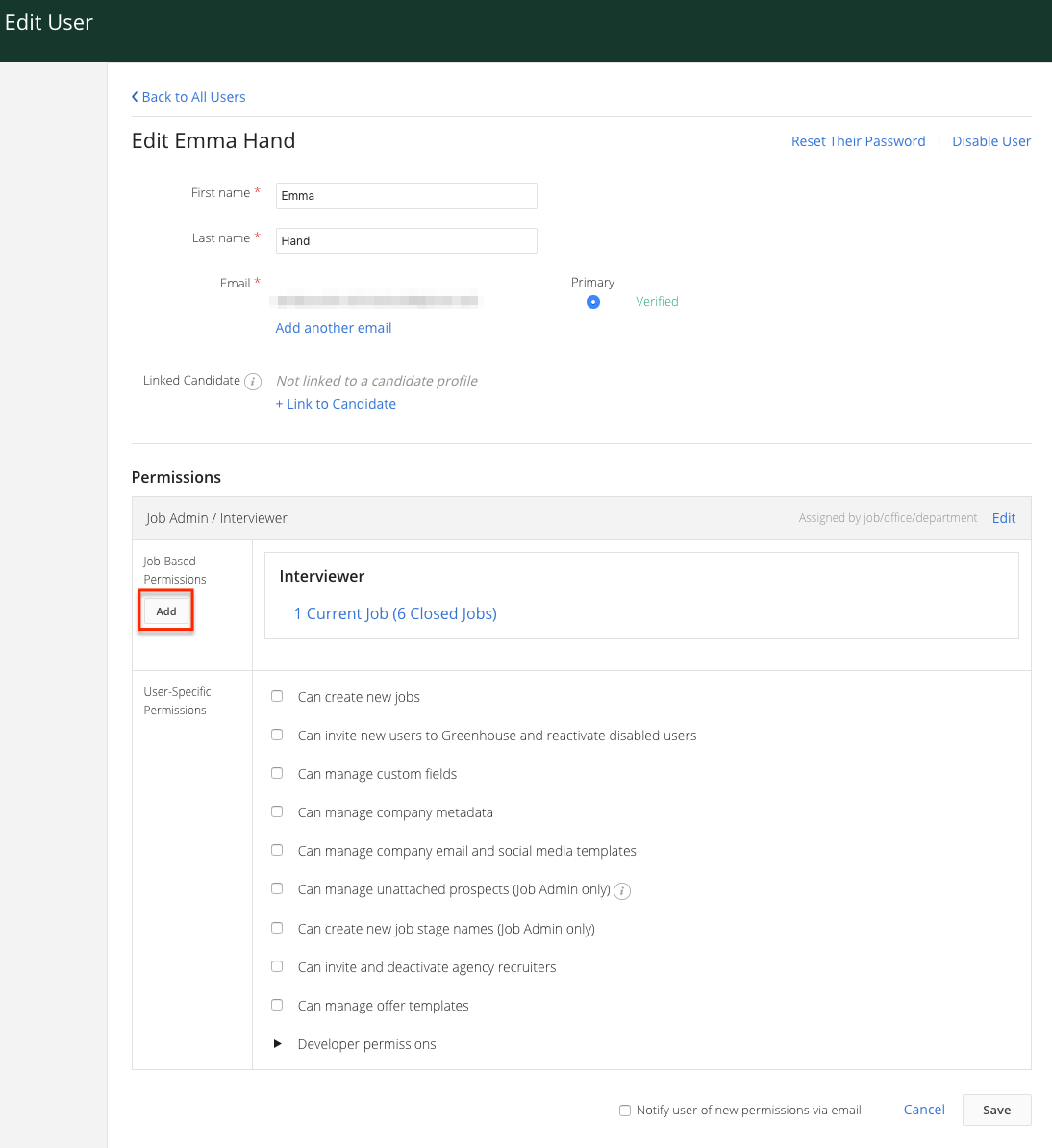 Assign Job-Based Permission to a User Across Multiple Jobs – Greenhouse ...