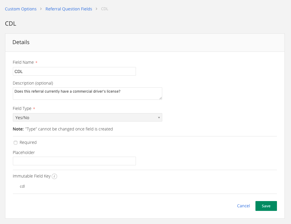 Edit Custom Referral Question Greenhouse Support