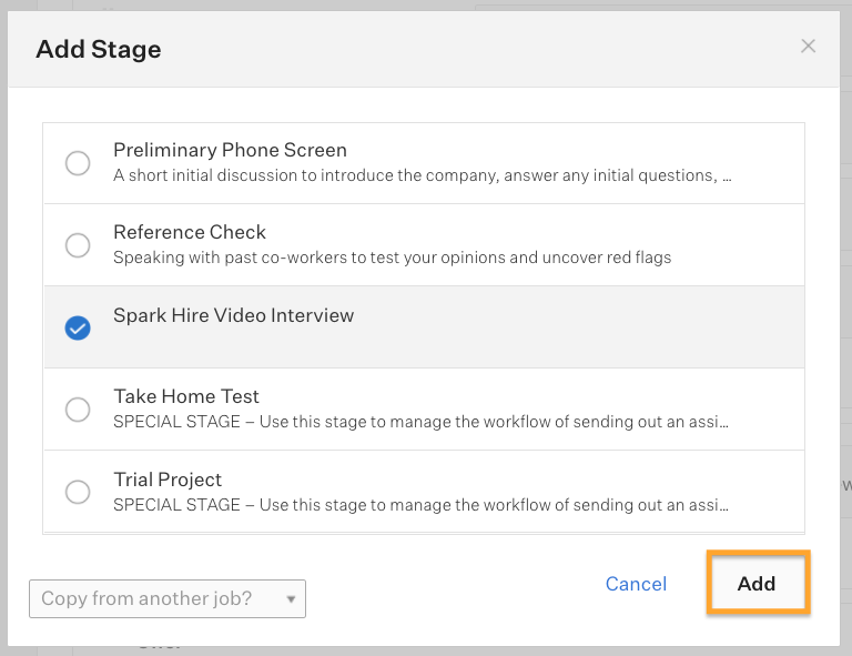 Spark Hire integration – Greenhouse Support