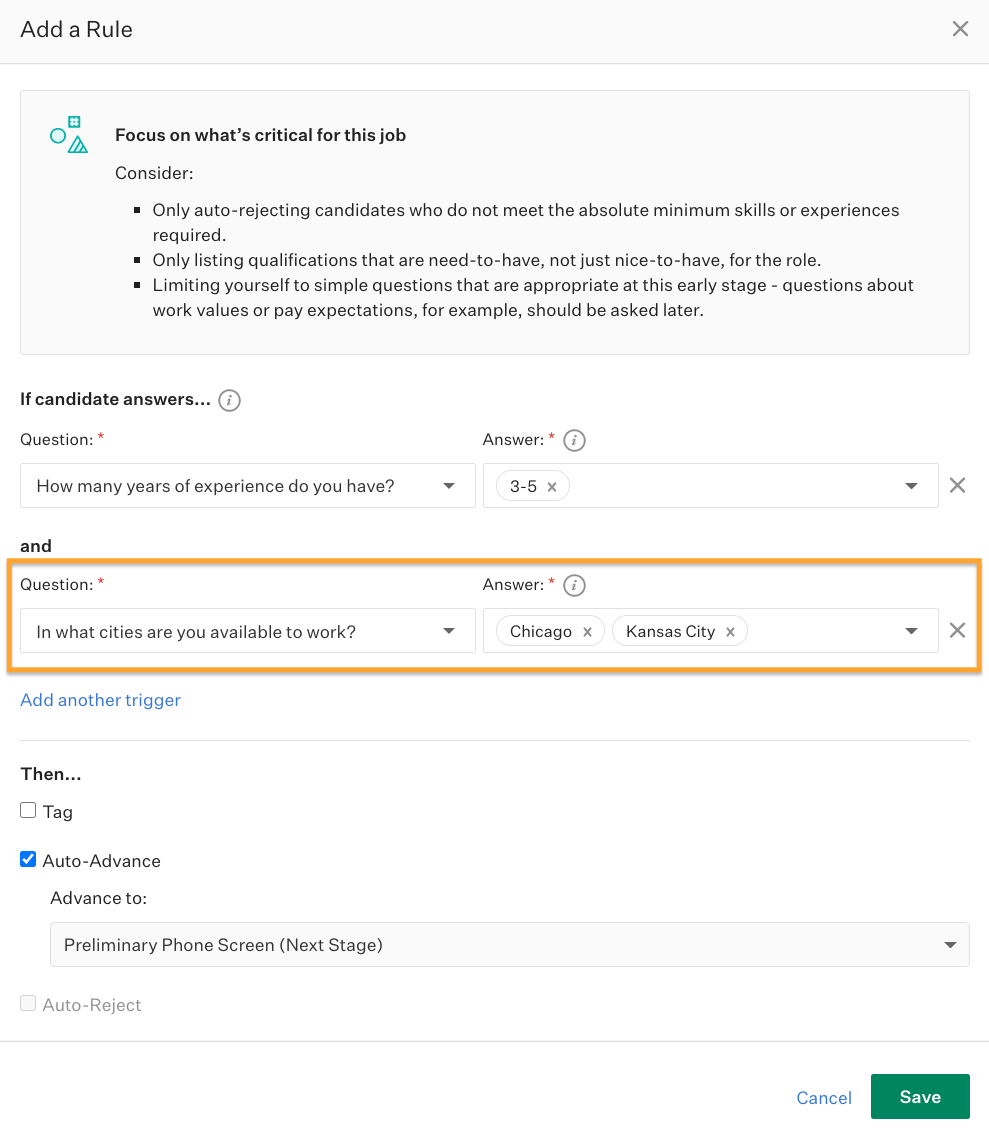 Application rules overview – Greenhouse Support