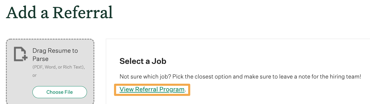 Update your referral program – Greenhouse Support