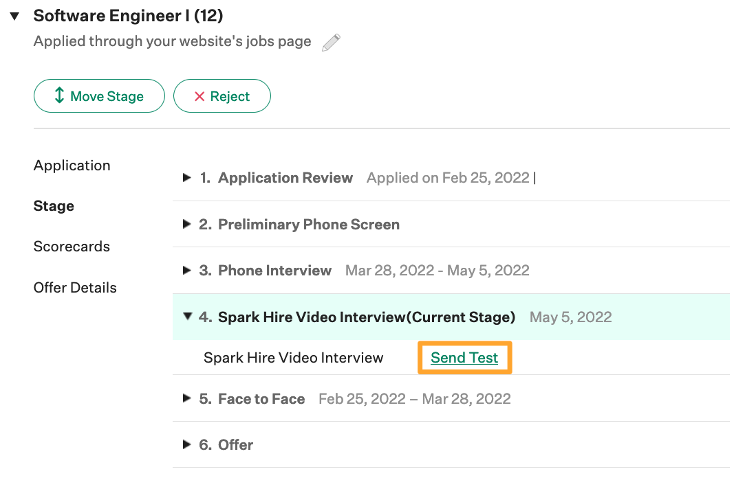 Spark Hire integration – Greenhouse Support